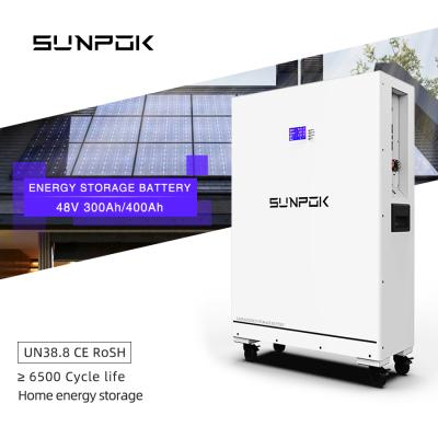 Sunpok 51.2V 400Ah LiFePO4 Home Energy Storage Battery 20.48kWh