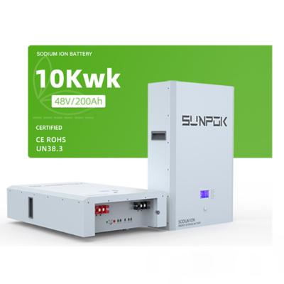 China High Capacity Sodium Ion Battery Built in Smart BMS Wall Mounted Installation for sale