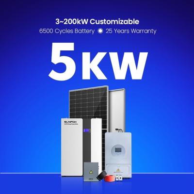 ソーラーエネルギーシステム 全パッケージ 5KWソーラーエネルギーシステム 10KWソーラーエネルギーシステム ホームオフグリッド 完全セット