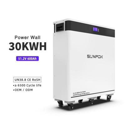 China 51.2V 600Ah LiFePO4 Solar Battery with 8000 Cycles 10-Year Warranty for sale