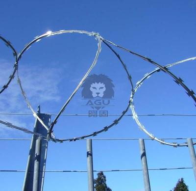 China Hot Dipped Galvanized Concertina High Security Wire Construction & Decoration»Wire Mesh»Barbed Wire for sale