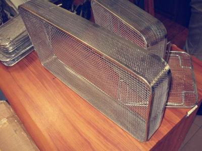 China Perforated Side, Stainless Steel Wire Mesh Basket Tray ,Wire Mesh Tray, Sterilizing Tray, Sterilization Tray, Sterilizin for sale