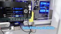 Keye Tech AI vision inspection system for yellow square bottles