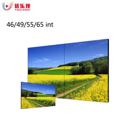 China 65 Inch 3.5mm Border LCD Wall Panels 500nit Brightness LCD Wall Display for sale