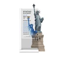 China Precision Assembled Transparent OLED Display 55 Inch See Through Screen for Retail for sale