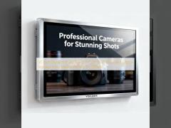 50 Inch Durable Build & HD Visuals   Wall-Mounted Digital Signage   Easy Mount  Perfect for Offices