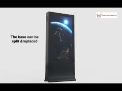 55-86 inch outdoor digital signage with 3000 nits brightness ip66 waterproof
