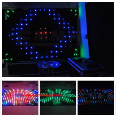 China LED video stage vision curtain, RGB full color indoor ad. LED curtain,creative display cur factory