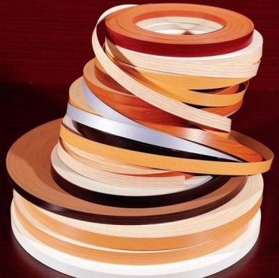 China Edge Banding Tape Plastic Corner Strips wood grain edge banding for sale