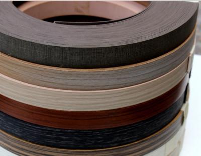 China Wood Grain PVC Plastic Cabinet Edge Band Trim for sale