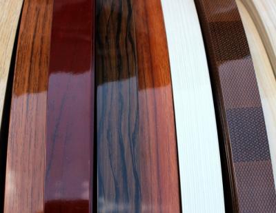 China high gloss wood grain Edge Banding Furniture Fittings PVC Edge Strips for sale