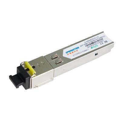 Cina ricetrasmettitore ottico dello Sc DDM di 155M SFP BIDI TX1550nm/RX1310nm 20KM in vendita