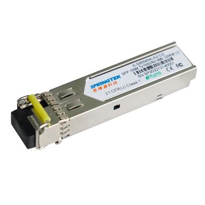 Cina ricetrasmettitore ottico di 155M SFP BIDI TX1550nm/RX1490nm 120KM LC DDM in vendita