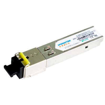 Cina 1.25G T1550/R1310nm 20km Multimode BIDI SFP Optical Transceiver Module in vendita