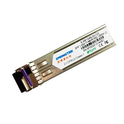 Cina Modulo ottico del ricetrasmettitore di Alcate 1.25G T1490/R1550nm 100km BIDI SFP in vendita