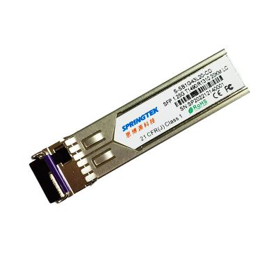 Cina Cisco 1.25G T1490/R1310nm 20km BIDI SFP Optical Transceiver Module in vendita