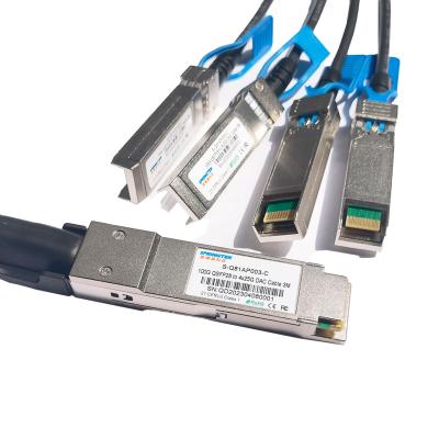 Cina 100G QSFP28 to 4xSFP28 DAC Cable 3M in vendita