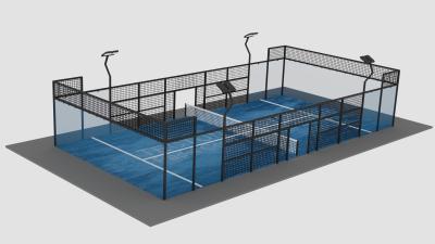 China TECTON Elite Vision Panoramic Padel Courts  20x10m WPT Standard Playability for sale