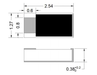 Cina 20W 50ohm Terminazione DC-18GHz Terminazioni chip BeO e 1,27 * 2,54 mm in vendita
