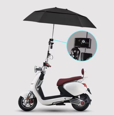 China Black Collapsible Sun Umbrella Weatherproof Lightweight Foldable Umbrella for sale