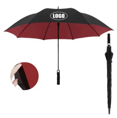 China Auto Open Golf Umbrella with Ergonomic Rubber Handle and Double Layer Canopy for Outdoor Protection for sale