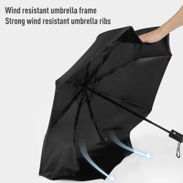 Quality Lightweight Folding Golf Umbrella With EVA Foam Handle And Double Canopy Design for sale