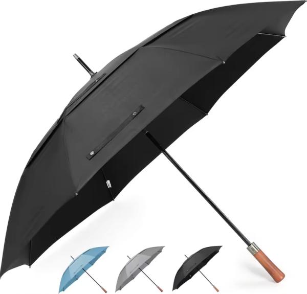 Quality Reliable 62 Inch Umbrella Printed Golf Umbrella Windproof With EVA Foam Handle for sale