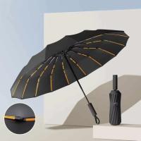 Quality Waterproof Personalized Golf Umbrellas Double Canopy Golf Umbrella With Plastic for sale