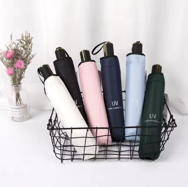 Quality Polyester Lightweight Folding Umbrella 8 Ribs 42 Inches For Outdoor for sale