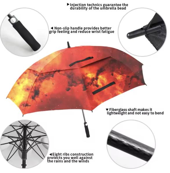 Quality Long Lasting Sturdy Compact Umbrella 8 Ribs Strong Foldable Umbrella With 42 Inches Coverage for sale