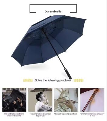 China Steel Frame Stick Umbrella with Moderate Wind Resistance and Lightweight 500 Grams Design for sale