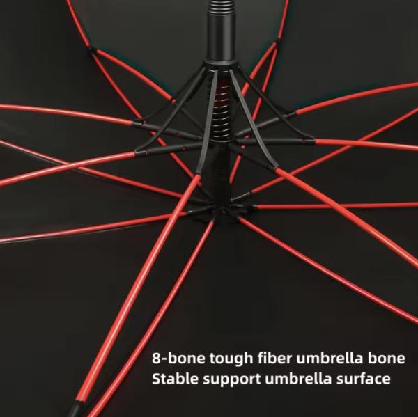 Quality Large Walking Stick Umbrella With Pongee Fabric Sturdy Construction for sale