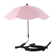 Quality 42 Inches Umbrella With Clamp Pink Color UV Resistant With 8 Fiberglass Ribs for sale