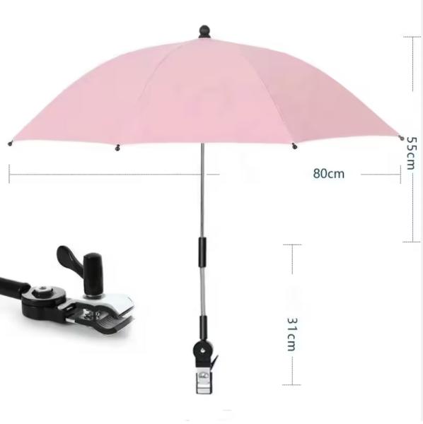 Quality Convenient Outdoor Umbrella With Clamp 8 Ribs Parasol With Clamp Versatile for sale