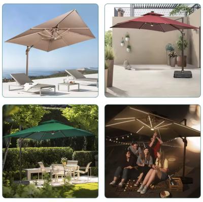 China Multifunctional Large Outdoor Umbrella With Stand Convenient Safe For Leisure for sale