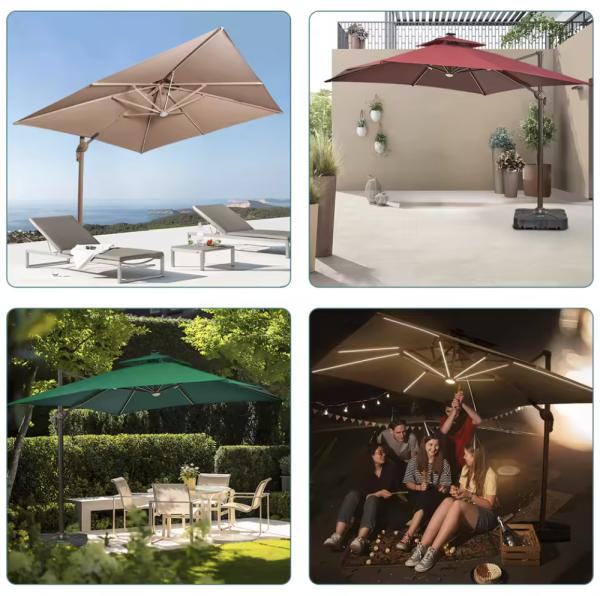 Quality Multifunctional Large Outdoor Umbrella With Stand Convenient Safe For Leisure for sale