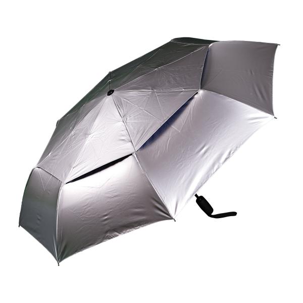 Quality Lightweight Folding Golf Umbrella With EVA Foam Handle And Double Canopy Design for sale