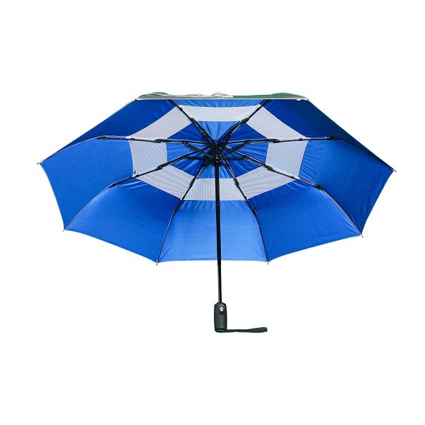 Quality Lightweight Folding Golf Umbrella With EVA Foam Handle And Double Canopy Design for sale