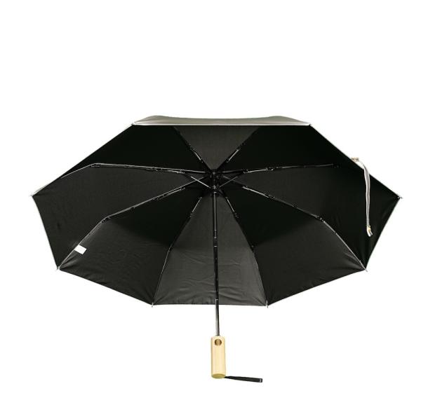 Quality Portable Strong Folding Umbrella Waterproof Design With Black Big Pole for sale