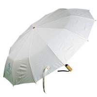 China Polyester Material 3 Fold Umbrella White Small Foldable Umbrella for sale
