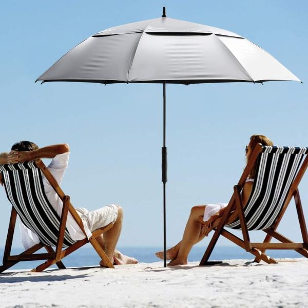 Quality Teakwood Frame Outdoor Umbrella 3M Diameter Modern Stylish Design For Garden Beach for sale