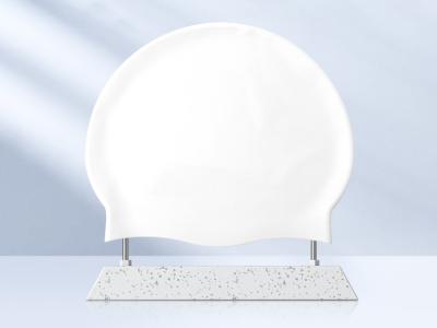 China Gorro de natación de silicona con colores de logotipo personalizables, 17 colores en stock, personalización flexible, producción rápida en venta