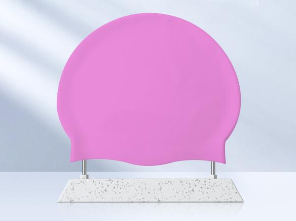 Quality Customizable Logo Colors Silicone Swim Cap 17 In-Stock Colors Flexible for sale