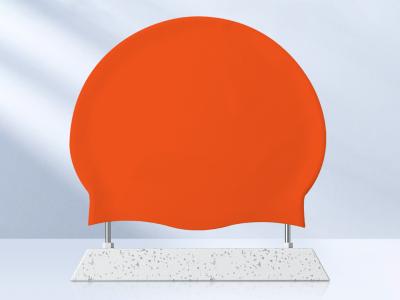 China Gorro de natación de silicona con colores de logotipo personalizables, 17 colores en stock, personalización flexible, producción rápida en venta