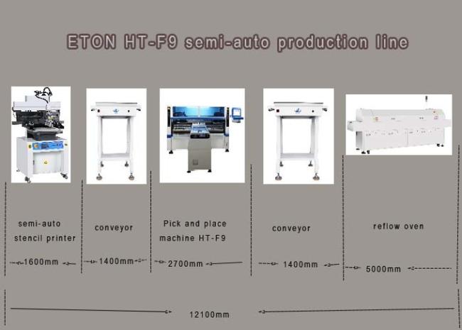 250000CPH LED high speed pick and place machine dual arm magnetic linear motor 5