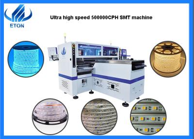 China Automatic 136 Heads 500000 CPH Led Flexible Strip Light Smt Pick And Place Machine for sale