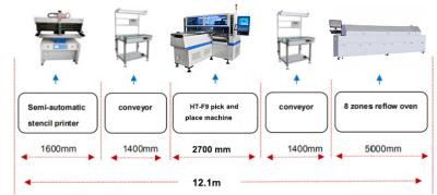 China Producing 4 types materials at the same time LED linear SMT machine for sale