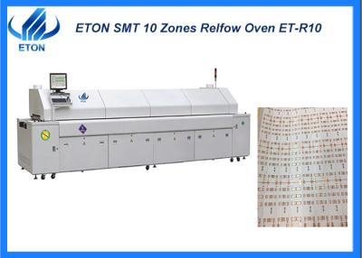 China Sistema de refrigeración por aire natural de calefacción de 10 zonas SMT máquina de horno de reflujo en venta
