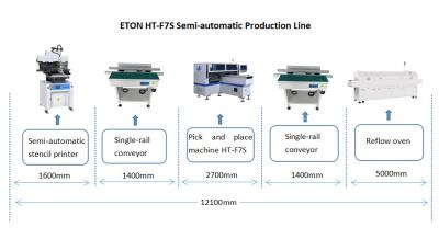 China Dual Arm SMT Mounting Machine Professional Highspeed For Flexible Strip Rigid PCB for sale