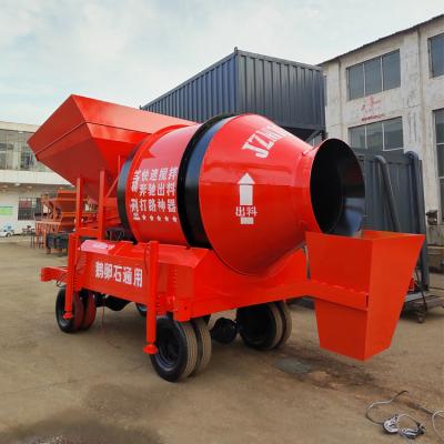 China Efficient Red Small Mobile Concrete Mixer 500L Small Portable Concrete Mixers for sale